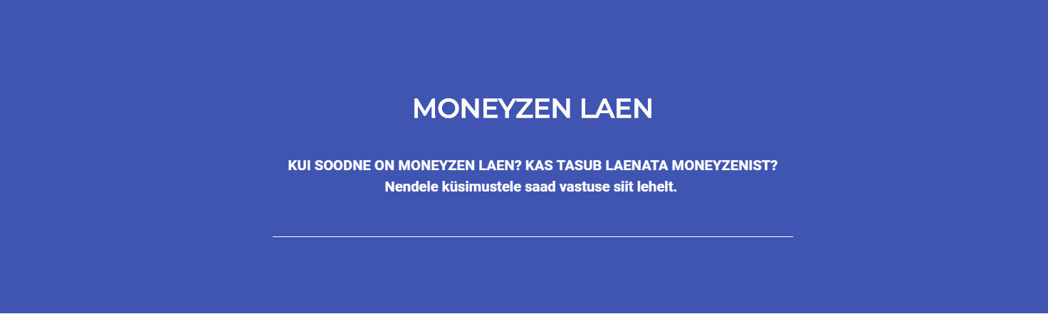 Moneyzen Laen | Kui Soodne On Moneyzen Võrreldes Teiste Laenudega?